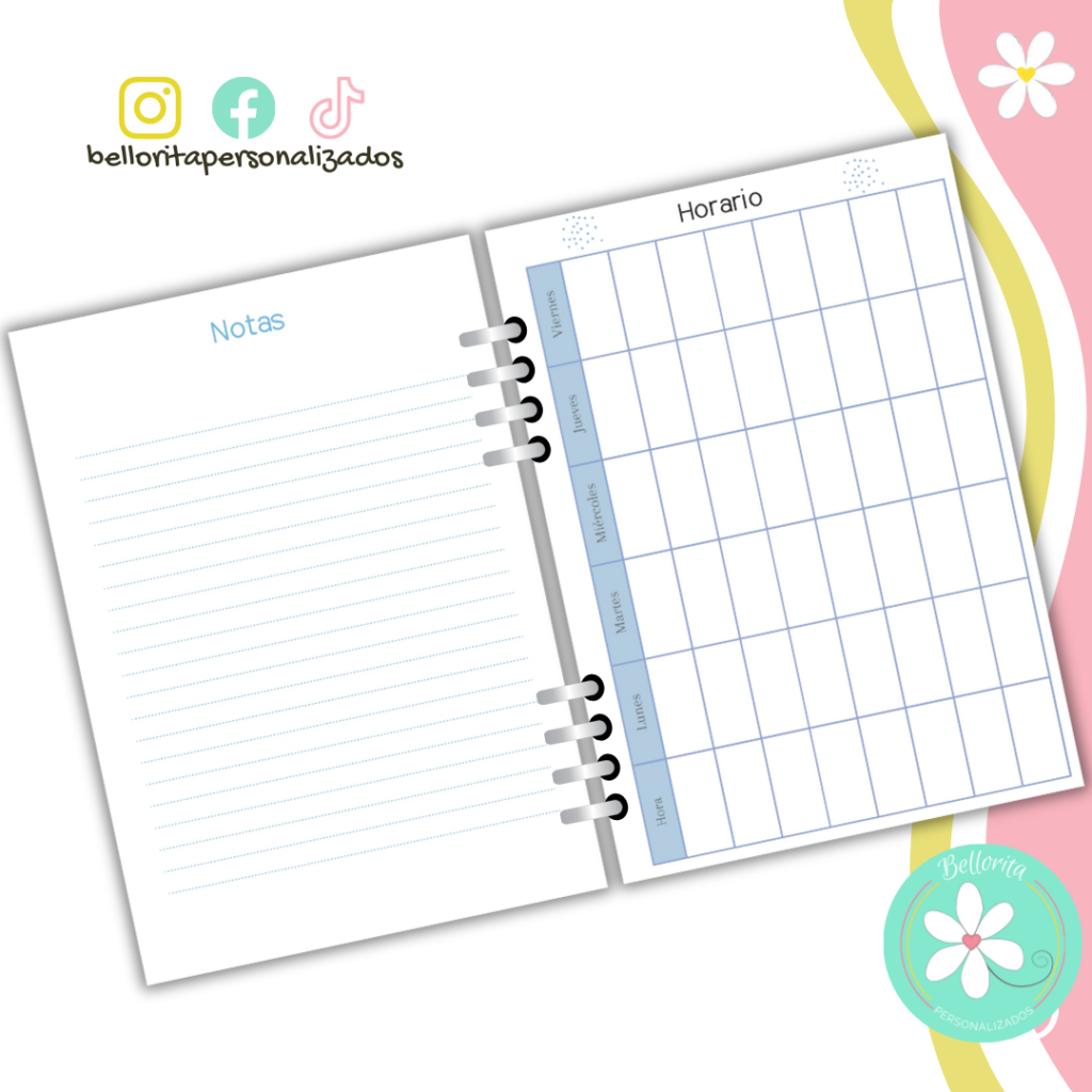 Agenda docente - Bellorita Personalizados